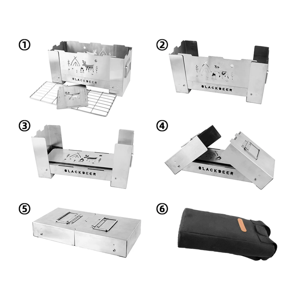 Blackdeer - Tinder Folding Wood Stove – Qcamp Kuwait Official store