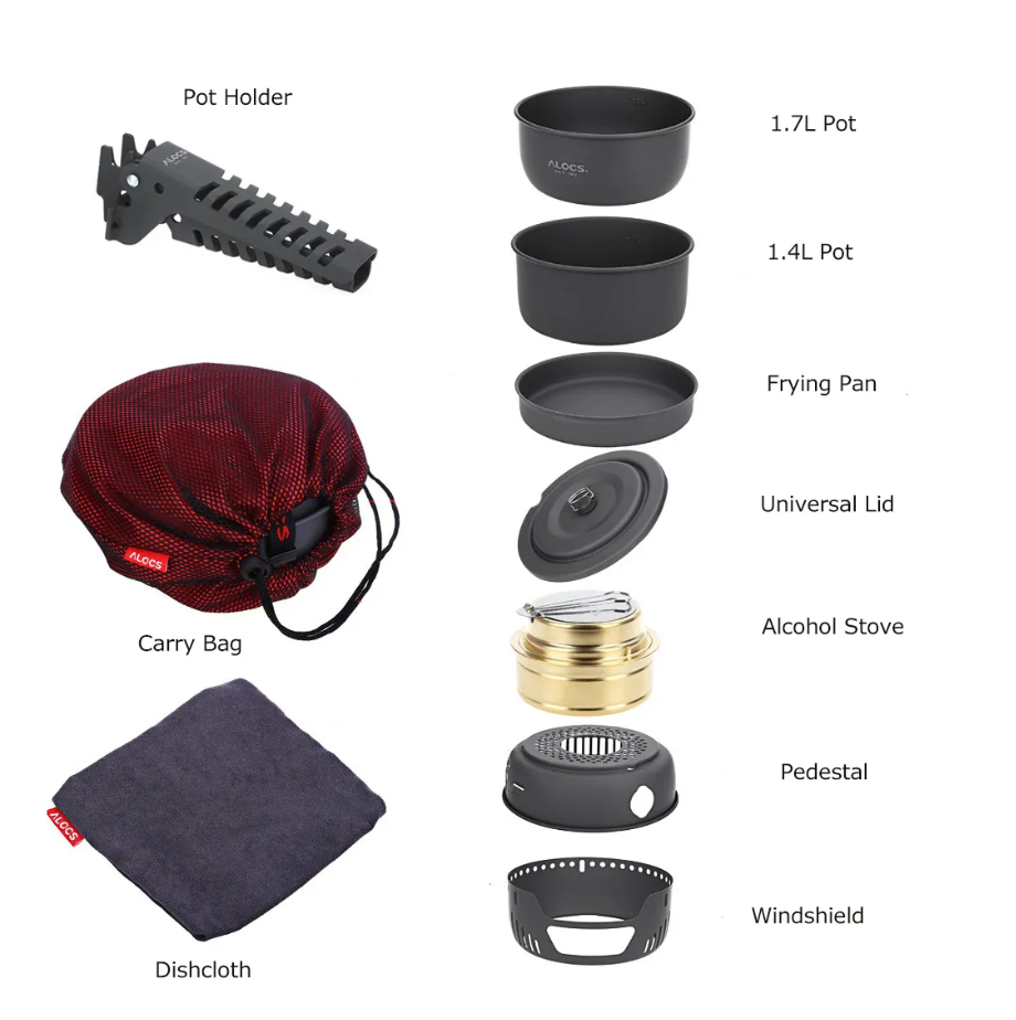 Alocs - JEWEL Cookware set 2-4 person – Qcamp Kuwait Official store