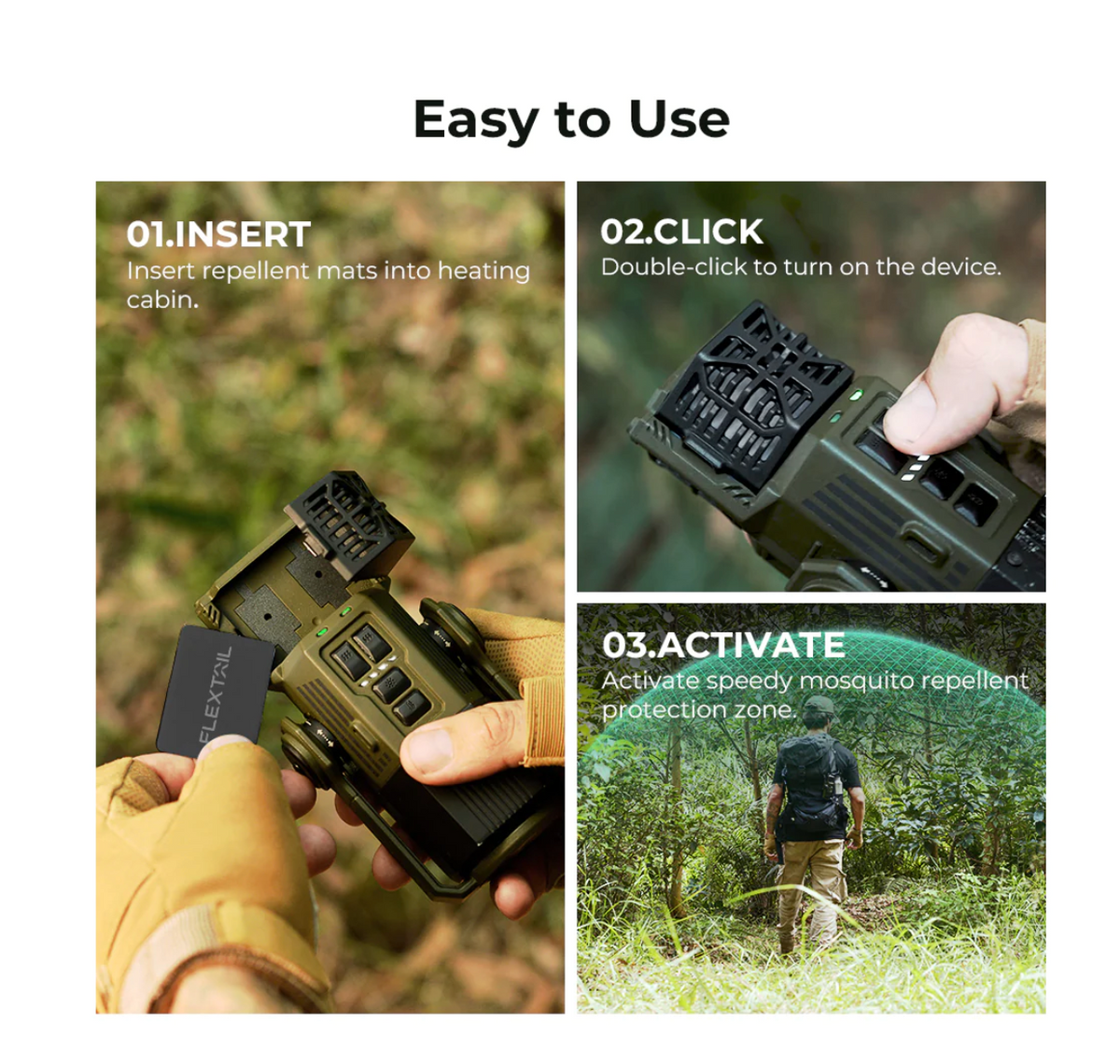 Flextail - EVO REPEL 3-in-1 Outdoor Mosquito Repeller Lantern + **10 P ...