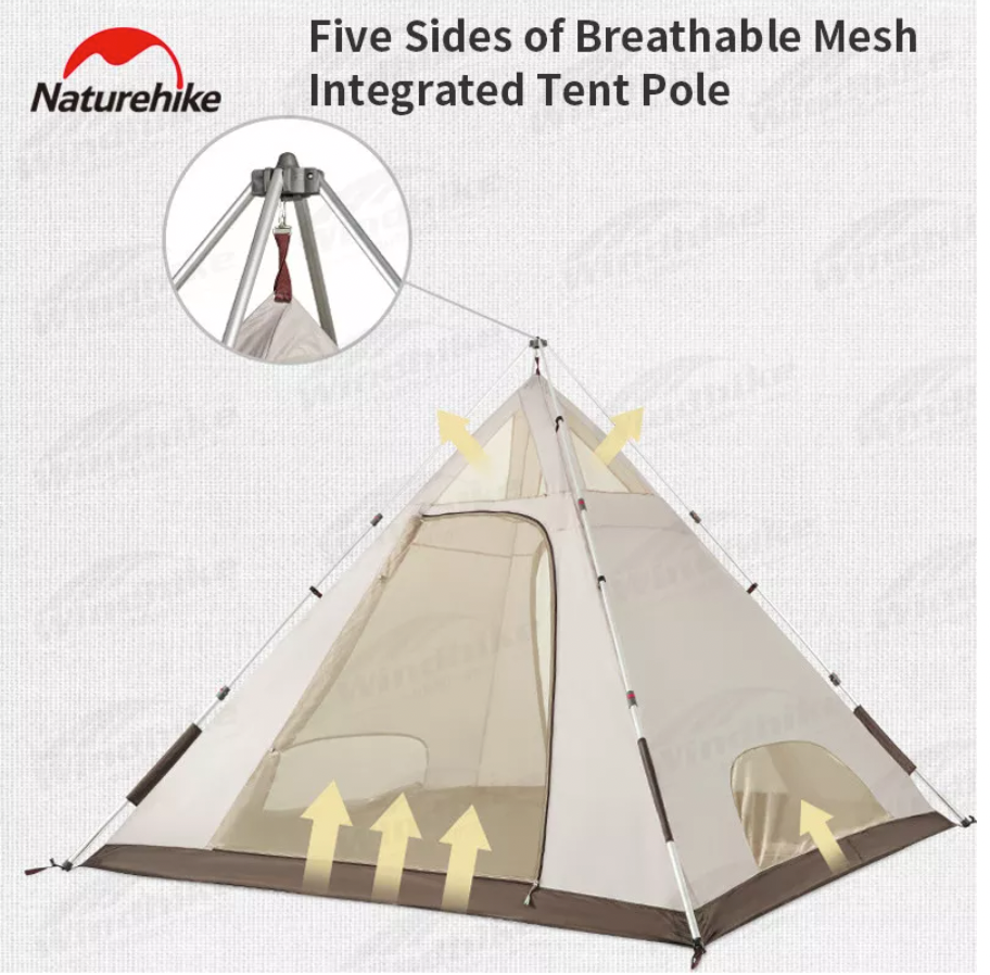 Four-sided pyramid automatic tent(with hall pole) – Qcamp Kuwait ...