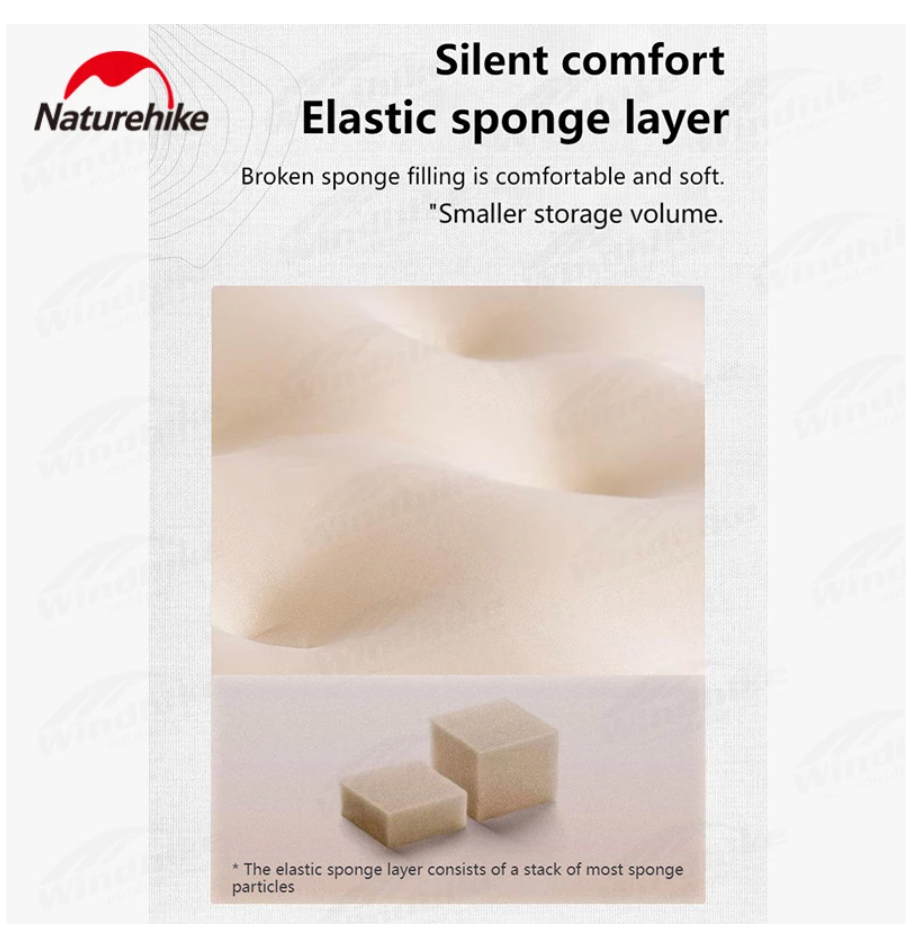 Sponge Silent Inflatable Pillow – Qcamp Kuwait Official store